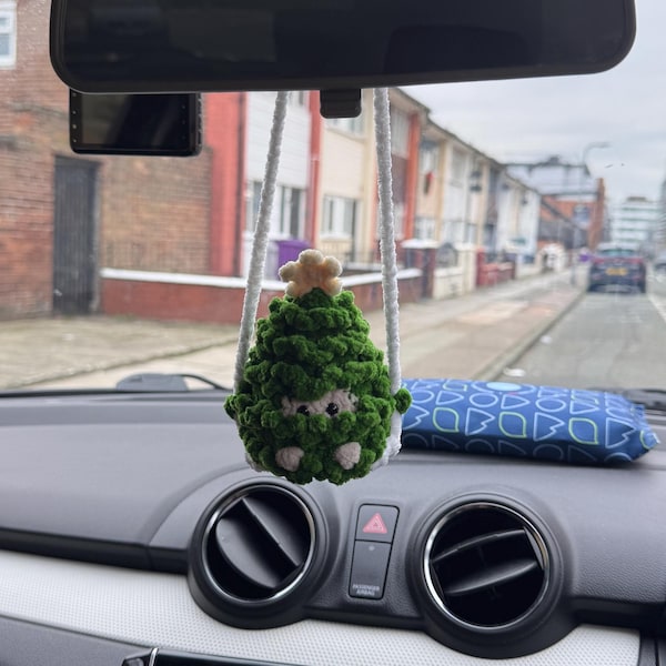 Swinging Holiday Squad Crochet Patterns, Christmas Car Hanging Crochet ...