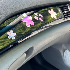 Sakura Flower Holographic Vinyl, Cherry Blossom Vinyl Decal, Sakura ...