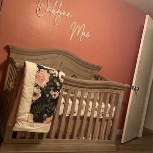 Custom Wood Name Sign for Nursery Girl Boy Over Crib Sign | Etsy