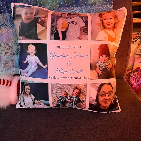 Create Your Own Decorative Throw Pillow With Personalized Photos and ...