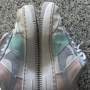 Blue Gray Air Force 1 Custom Nike Air Force 1 Blue Gray Tones Custom ...