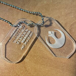 Star Wars-inspired Dog Tags Customized in Aurebesh - Etsy