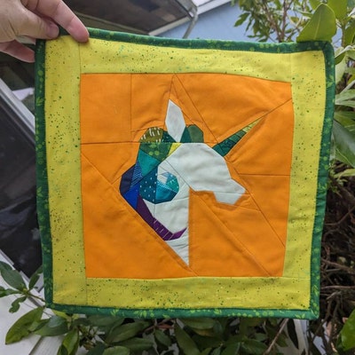 Magical Unicorn Paper Pieced PDF Quilt Block Pattern - Etsy