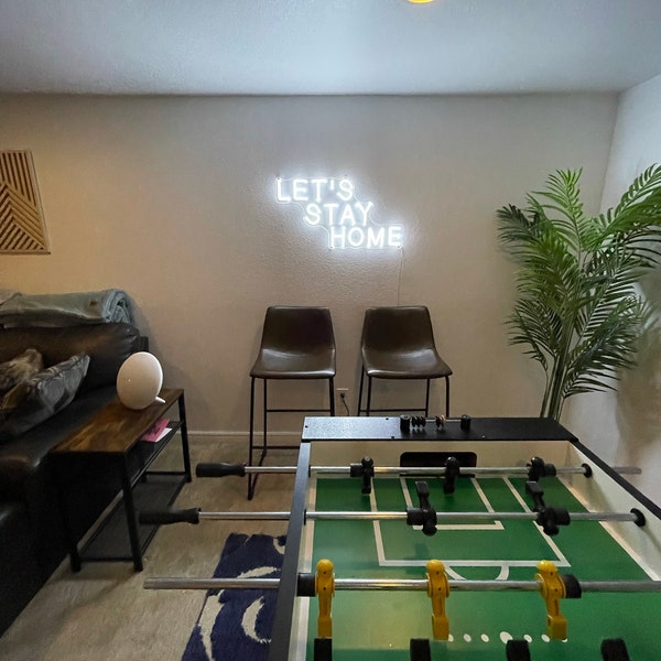 Let's Stay Home LED Neon Sign Custom丨led Neon Light Sign Personalized丨 ...
