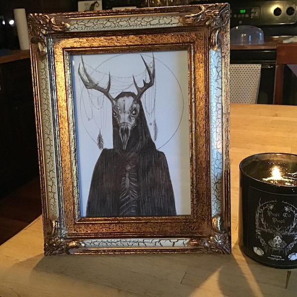Wendigo - Fine Art Print - Cryptid - Mythology - Folklore - Native ...