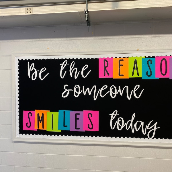 Teachers School Bulletin Board Cutouts DIY Kit "be the Reason Someone ...