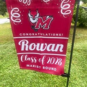 Custom College Bound Yard Flag, Custom College Sign, College Garden ...