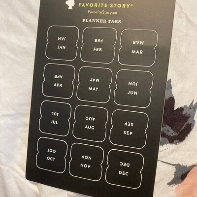 Planner Tabs, Set of 12 Planner Stickers Monthly Divider Tabs ...