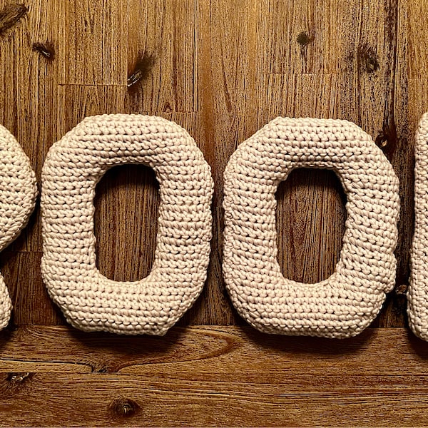 Crochet Pattern: Alphabet Capital Letters, Soft Letters, Play Letters ...