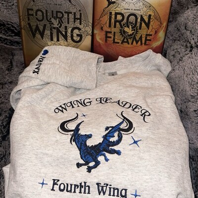 Wingleader Xaden Riorsen Sweatshirt/ Licensed Fourth Wing Merch ...