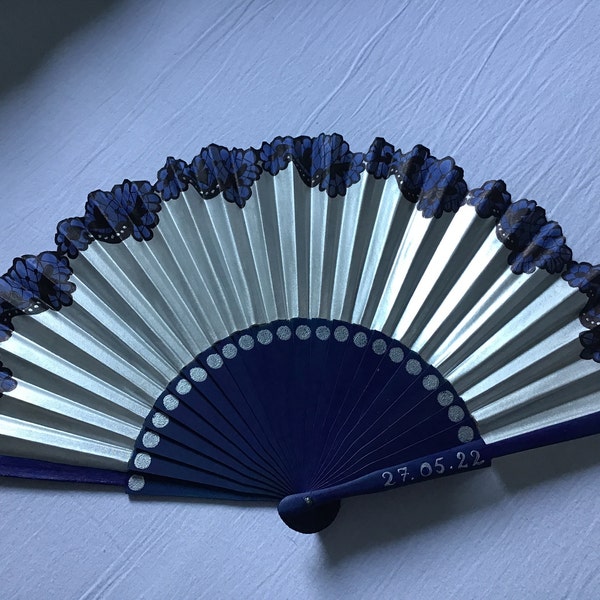 Cotton Satin Fan Hand Painted - Etsy