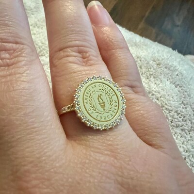 College Graduation Gift for Her, Custom College Class Ring, High School ...