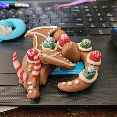 OOAK Red and Gold Eastern Dragon Figurine - Etsy