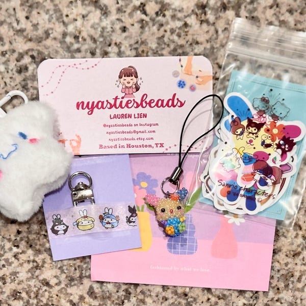 Ponyo Beaded Charm - Etsy