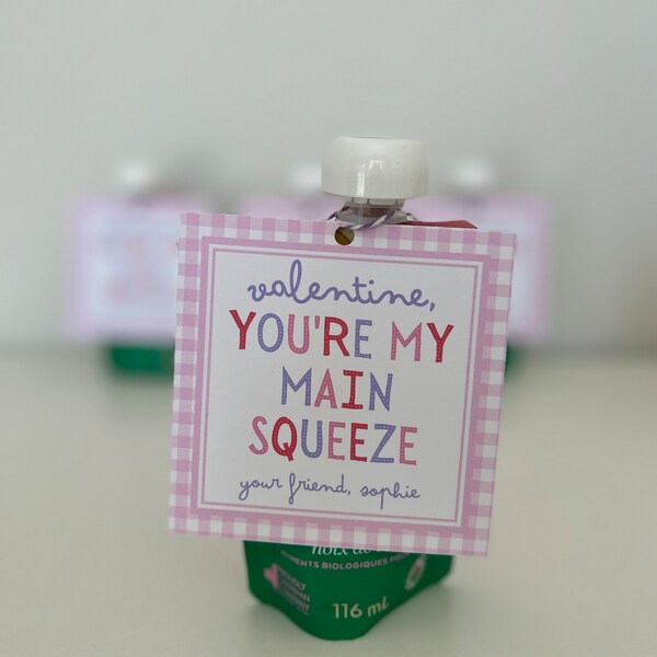 Printable Valentines Day Card for Kids Valentine Tags, You're My Main ...
