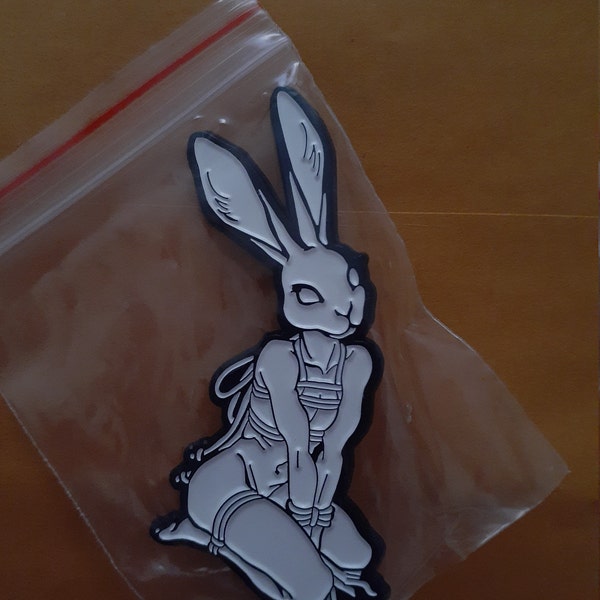 Rope Bunny Boy | Bdsm Themed Kinky Enamel Pins - Etsy