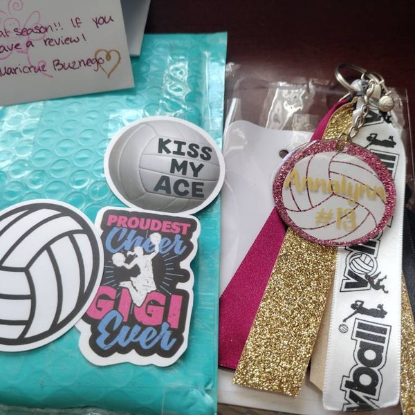 Custom Volleyball Bag Tag With or Without Ribbon. - Etsy