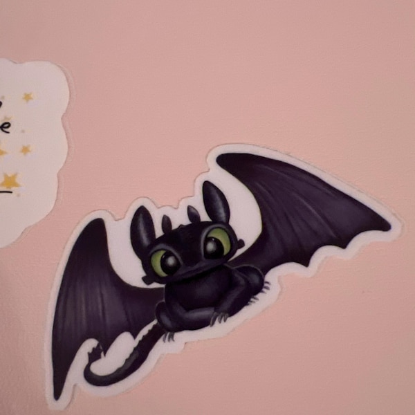 Light Fury Inspired Vinyl Sticker, Dragon Sticker, Vinyl - Etsy