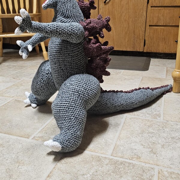 Kaiju Monster Crochet Pattern, Giant Reptile Amigurumi PDF, Fantasy ...