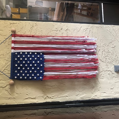 Puerto Rico Flag Tutorial for Beginners, DIY Yarn Wall Hanging Pattern ...