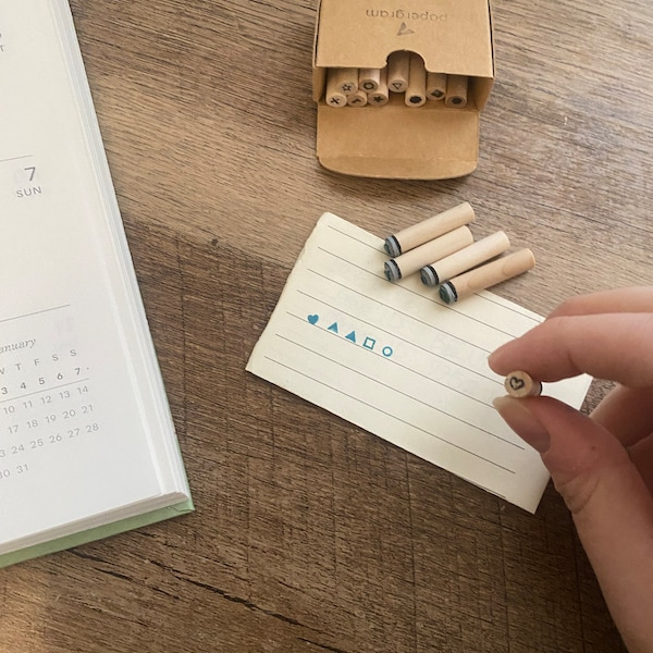 Recycling Bin Small Rubber Stamp Recycling Day Planner Stamp Small ...