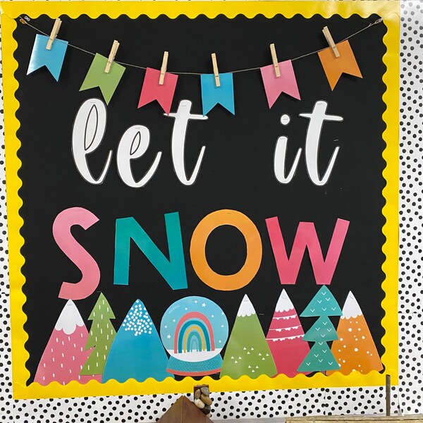 Winter Snow Globe Bulletin Board Kit, Classroom Decor (digital Download ...
