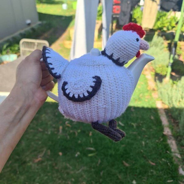 Chicken Tea Cosy PDF Crochet Pattern Easter Decor Spring Teapot Cover ...