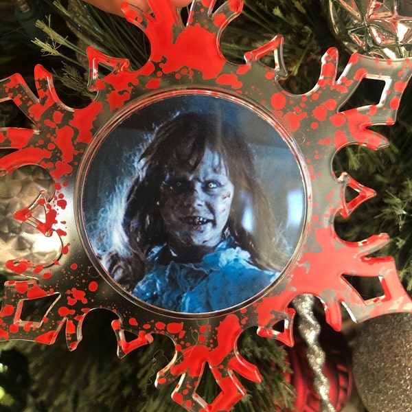 Horror Christmas Snowflake Ornament-the Exorcist-regan-possessed-gift ...