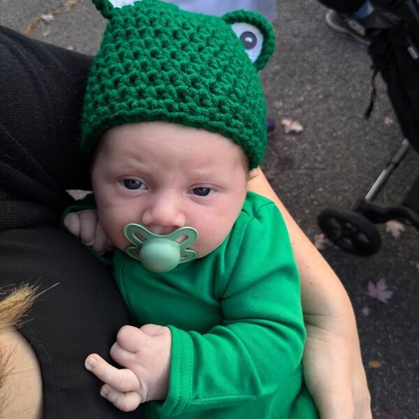 Baby Frog Hat Crochet Frog Hat Baby Frog Beanie Newborn Frog Hat ...