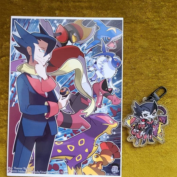 2.5" Pokemon Charms - Harley Grimsley Lear Raihan Piers Marnie - Etsy