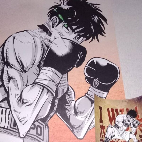 Hajime No Ippo Makunouchi Anime Canvas Manga Print Boxing Champion ...