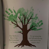 Mother's / Father's Day Tree Printable Kids' Handprint Keepsake Teacher ...