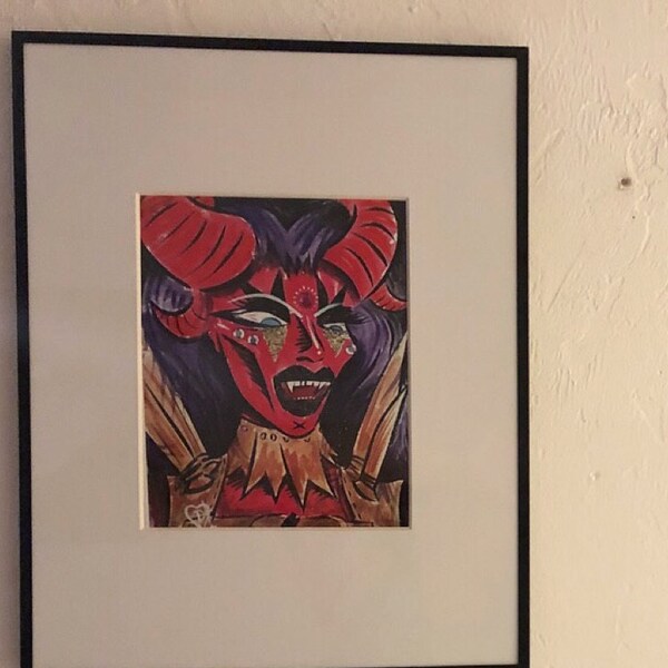 Disasterina Tiefling Fine Art Print by Disasterina - Etsy