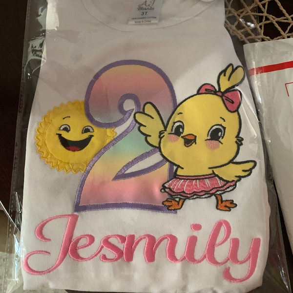 Chic Birthday Girl Shirt, Embroidered Kiki Shirt, Inspired Canticos ...