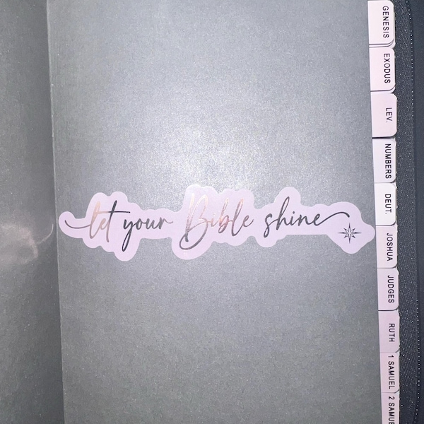 Mini Elevated - Rose Gold Foil Bible Tabs - Standard & Catholic ...