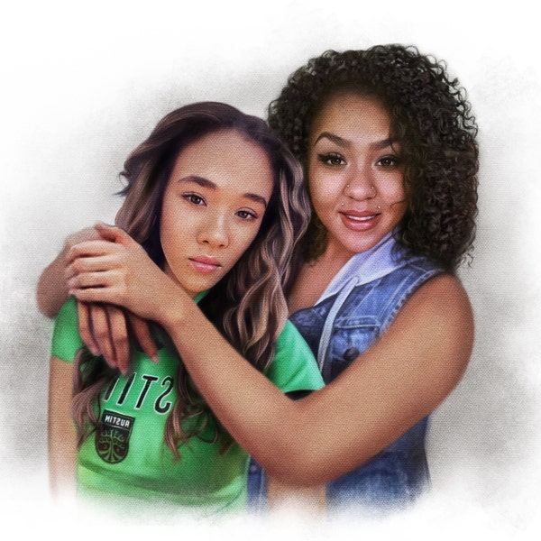 Custom Colored Portrait (combining Different Pictures Together, Merging ...