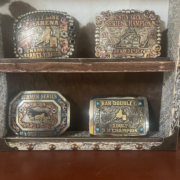 12 Count Belt Buckle Display, Case, Wood. MUSTARD - Etsy