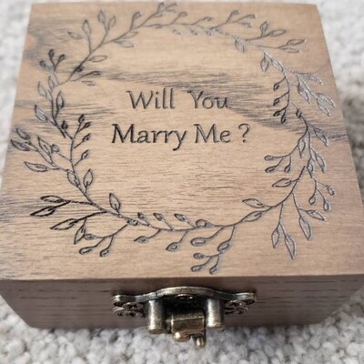 Proposal Ring Box Ring Box Wedding Engagement Ring Box Wood. - Etsy