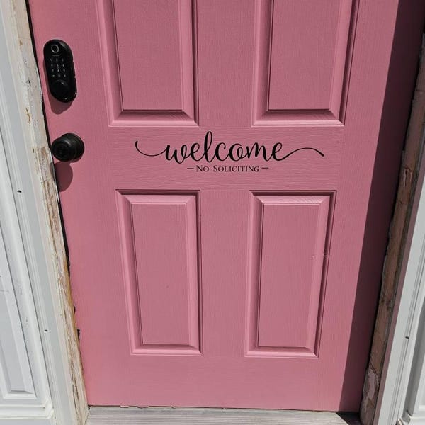 Main Entrance Decal, Office Building Door Sticker, Front Lobby Greeting ...
