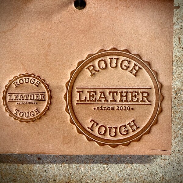 Custom Leather Stamp With Large Handle Embosser Brass Stamp Logo Seal ...