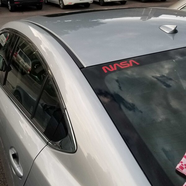 NASA 'worm' Logo - Vinyl Decal Sticker - Multiple Colors Available! - Etsy