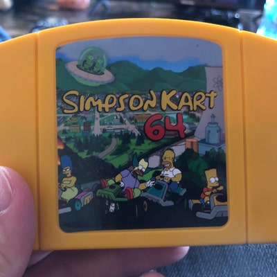 Simpsons Kart 64 Cartridge Game for Nintendo 64 N64 NTSC-U/C US - Etsy