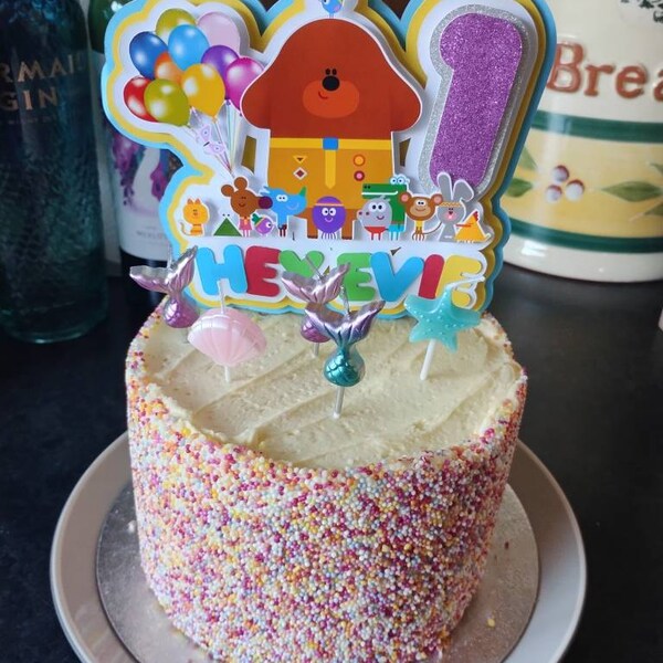 Custom Hey Duggee Cake Topper – Personalized Party Decor FREE DELIVERY ...
