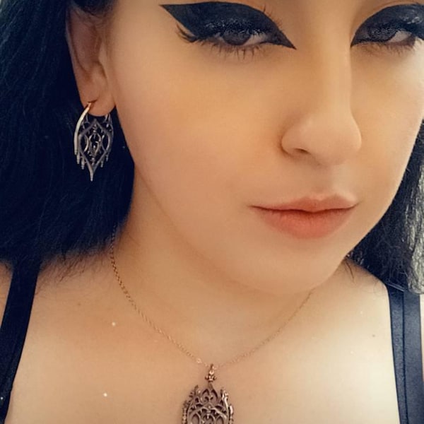 Spider Ear Cuff, Gothic Ear Cuff, Stainless Steel Earrings, Ear Cuff ...