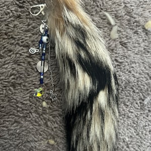 Custom Beaded Tail Keychain for Therians, Furries, Cosplay, Alternative ...