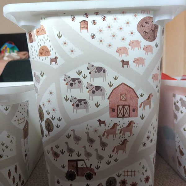 TROFAST Vinyl Wraps Ditsy Flower IKEA Trofast Sticker Trofast Playroom ...