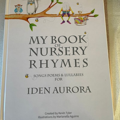 Personalised Nursery Rhyme & Poems Keepsake Book for Newborns and ...