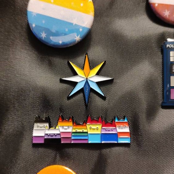Aroace Starburst Pin - Etsy