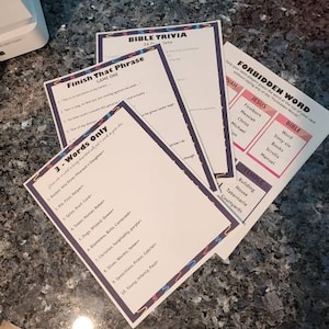 JW Family Worship Games, Printable Games for JW, Bible Games JW, Games ...