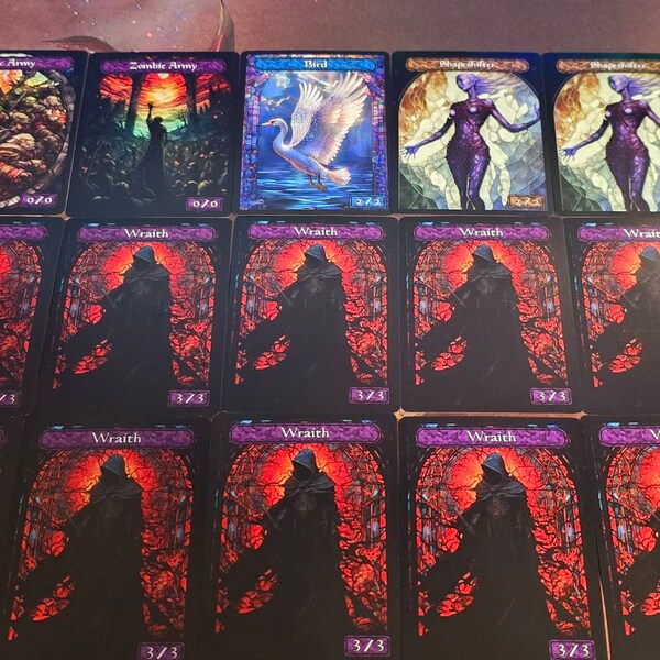 Stained Glass Art Token MTG Token Bundle Magic Token Bundle MTG Stained ...